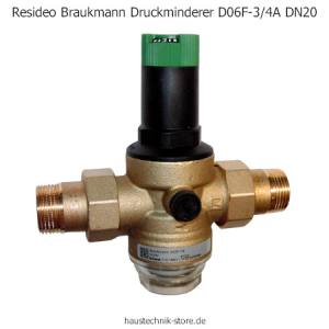 Resideo, Honeywell, Braukmann, Druckminderer, Typ D06F-3/4A DN 20